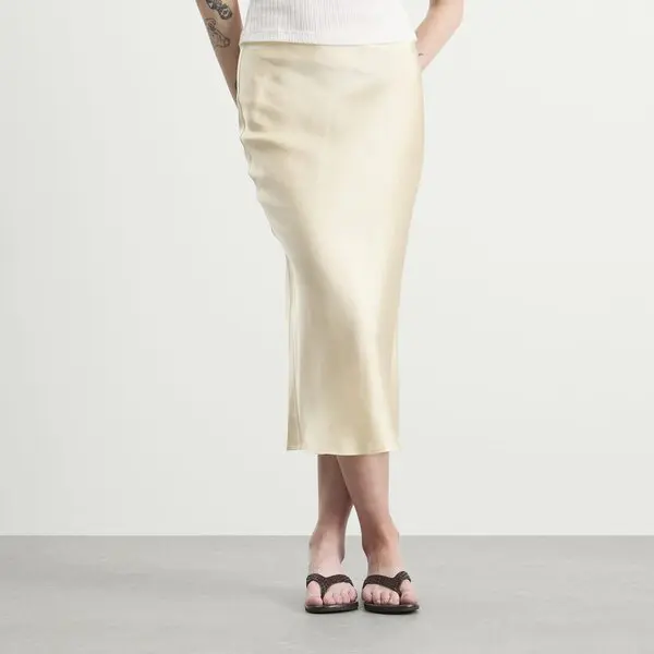 ANINE BING Bar Silk Skirt
