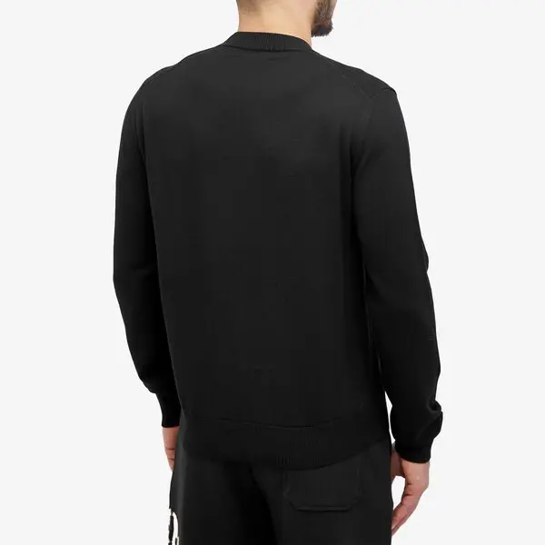 Amiri Smoke Logo Intarsia Crew Sweater Sweatshirt