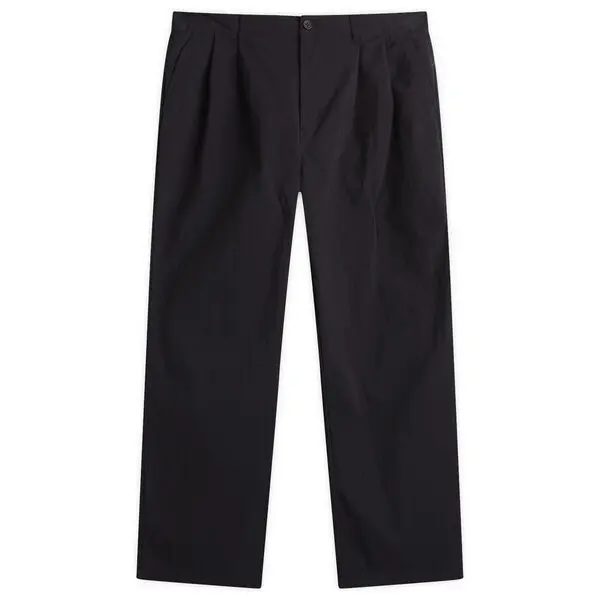 DANTON Double Pleat Easy Pants - Navy