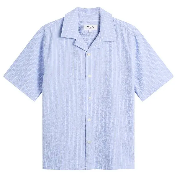 WAX LONDON Didcot Seersucker Stripe Vacation Shirt