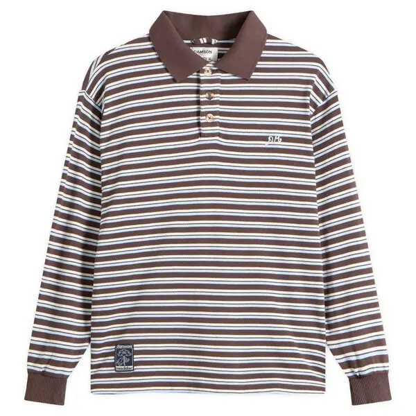 DAMSON MADDER Remie Rugby Top | 100% Cotton | End Clothing