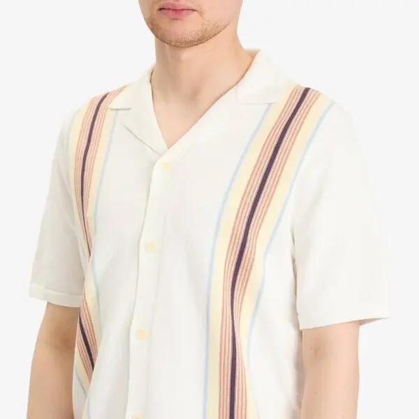 WAX LONDON Ivy Cotton Stripe Vacation Shirt