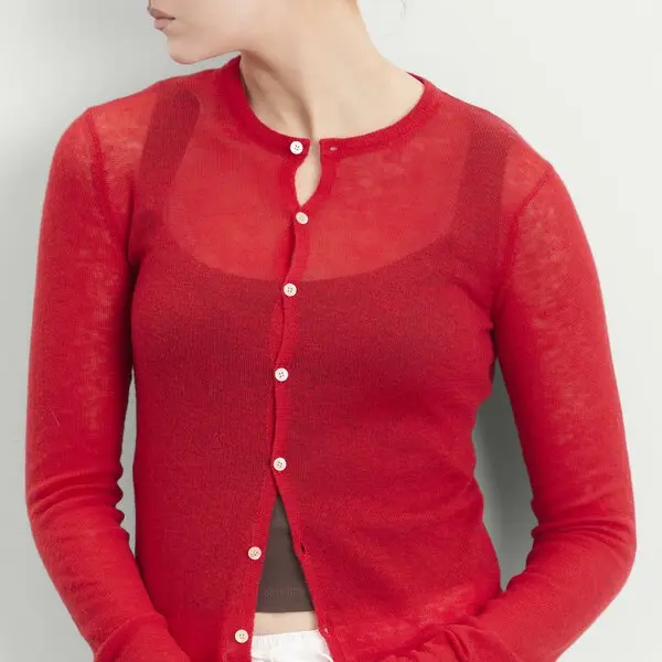 Auralee Cashmere Knit Cardigan