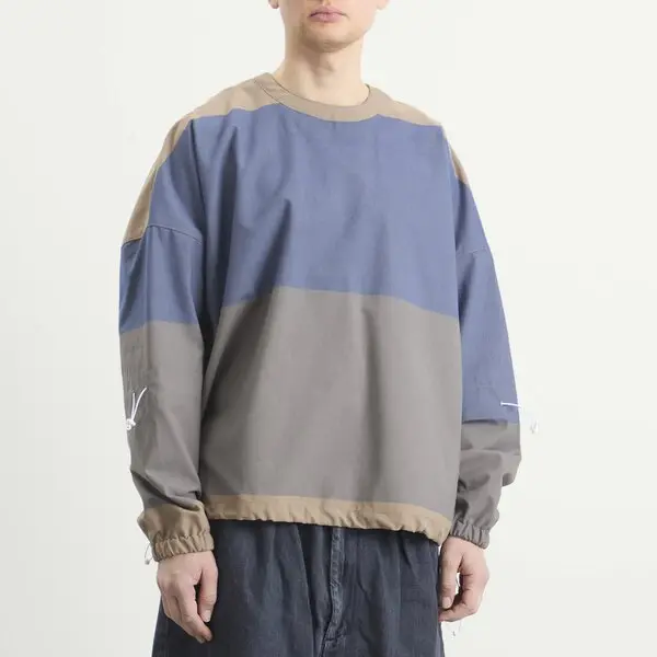 EBIT Patchwork Blouson Sweatshirt