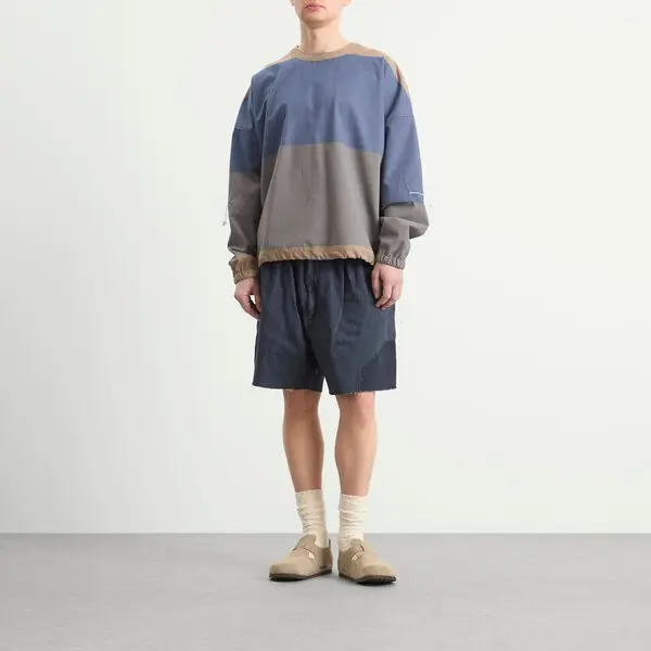 EBIT Patchwork Blouson Sweatshirt