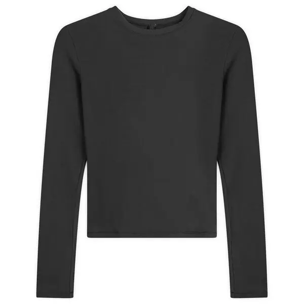 SKIMS Cotton Jersey Long Sleeve T-shirt - Soot