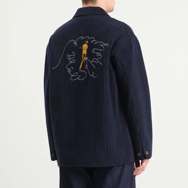 Drole De Monsieur Pinstriped Jacket