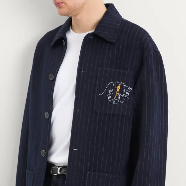 Drole De Monsieur Pinstriped Jacket