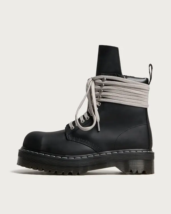 Rick Owens X Dr. Martens Quad Sole Steel Toe Boot