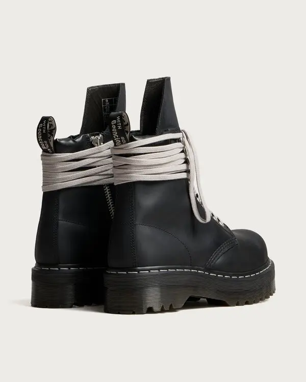 Rick Owens X Dr. Martens Quad Sole Steel Toe Boot