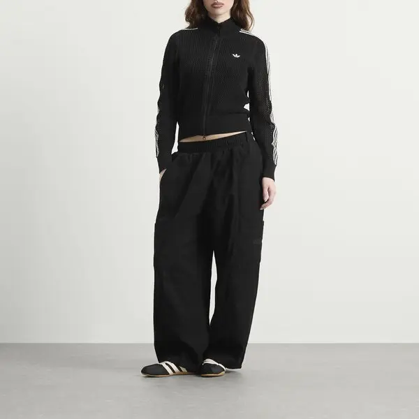 Adidas Crochet Track Top - Black