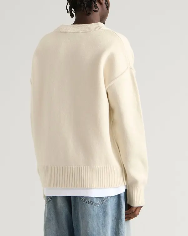 AMI Paris Contrasted Adc Cardigan