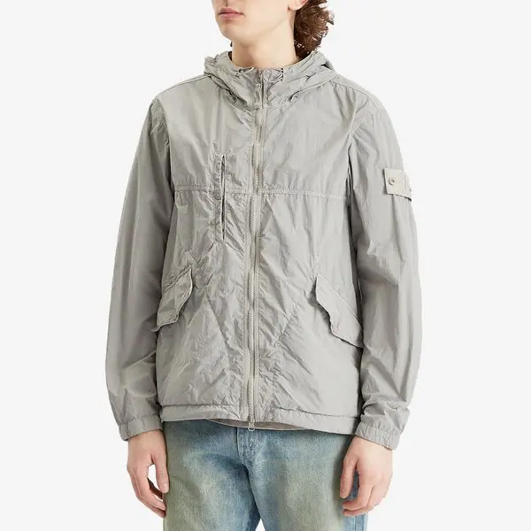 Stone Island Ghost Piece Nylon Smerigliato Shorts Parka Jacket