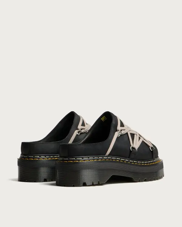 Rick Owens X Dr. Martens Quad Sole Megalace Mule