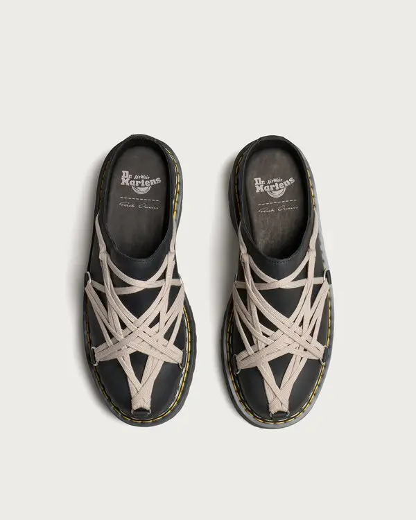Rick Owens X Dr. Martens Quad Sole Megalace Mule