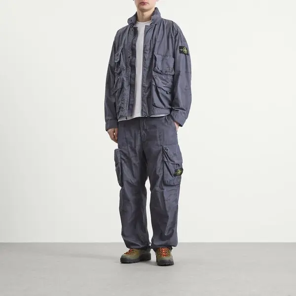 Stone Island Faded Camo Ripstop-tc Cargo Trousers