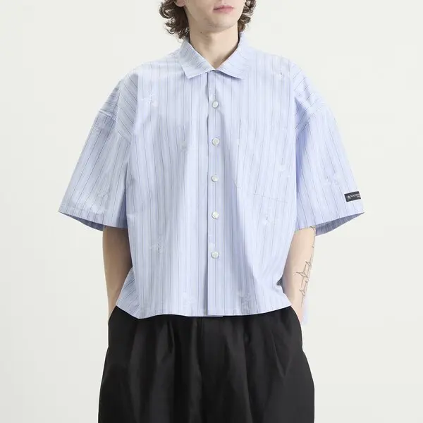 MASTERMIND WORLD Loose Fit Multi Stripe Shirt