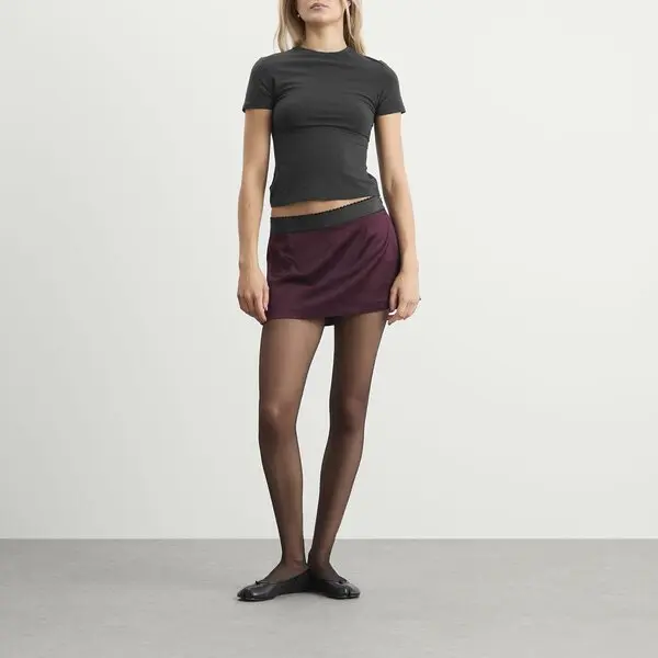 SKIMS Stretch Satin Mini Skirt