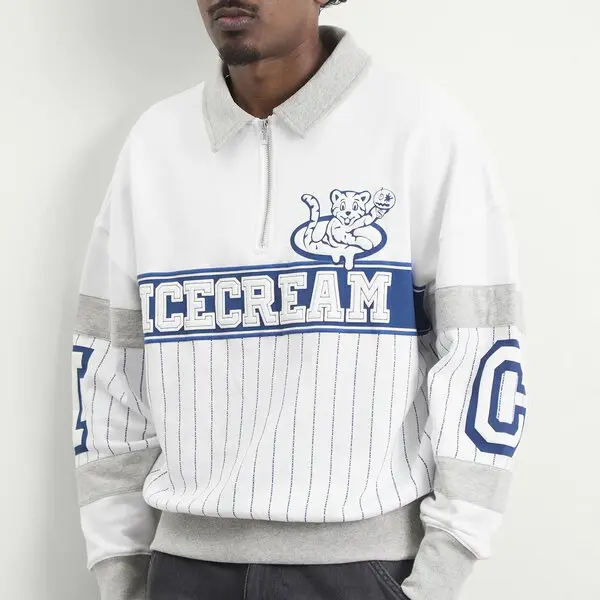 ICECREAM Ic Cubs Collared Quarter Zip Sweatshirt