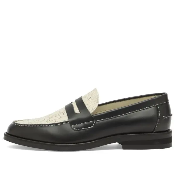 DUKE + DEXTER Wilde Ny Cafe Penny Loafer - Black