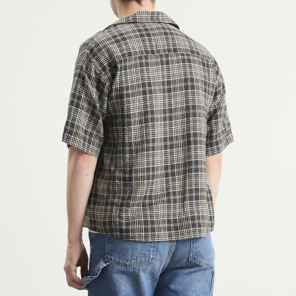 CORRIDOR Plaid Seersucker Shorts Sleeve Shirt