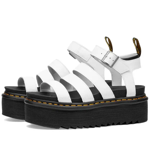 Dr. Martens Blaire Quad 3 Strap Sandal - White Hydro