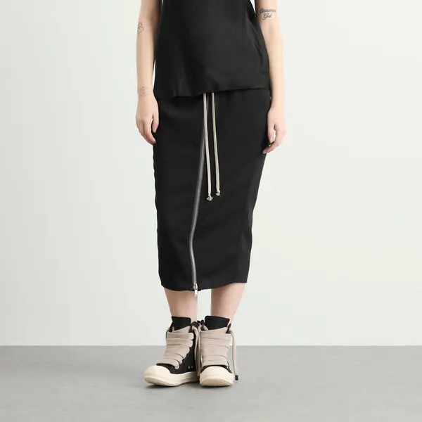 Rick Owens Zipped Shorts Pillar Skirt