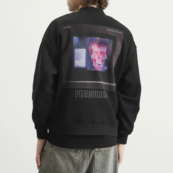 PLEASURES Primetime Quarter Zip Sweatshirt