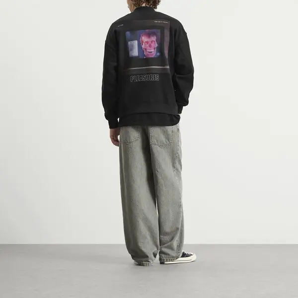 PLEASURES Primetime Quarter Zip Sweatshirt
