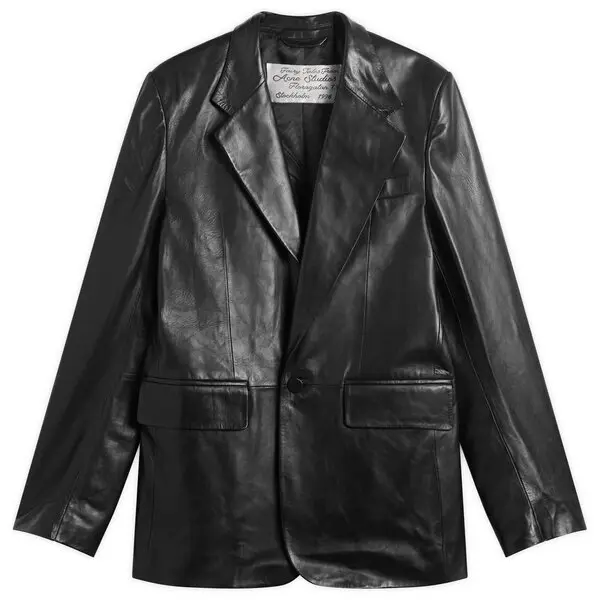 Acne Studios Leather Blazer Jacket