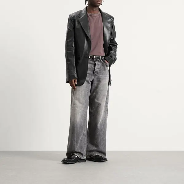 Acne Studios Leather Blazer Jacket