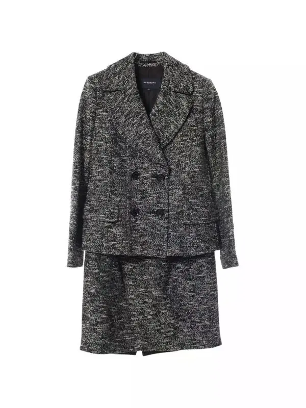 Burberry 2000s Double-breasted Skirt Suit