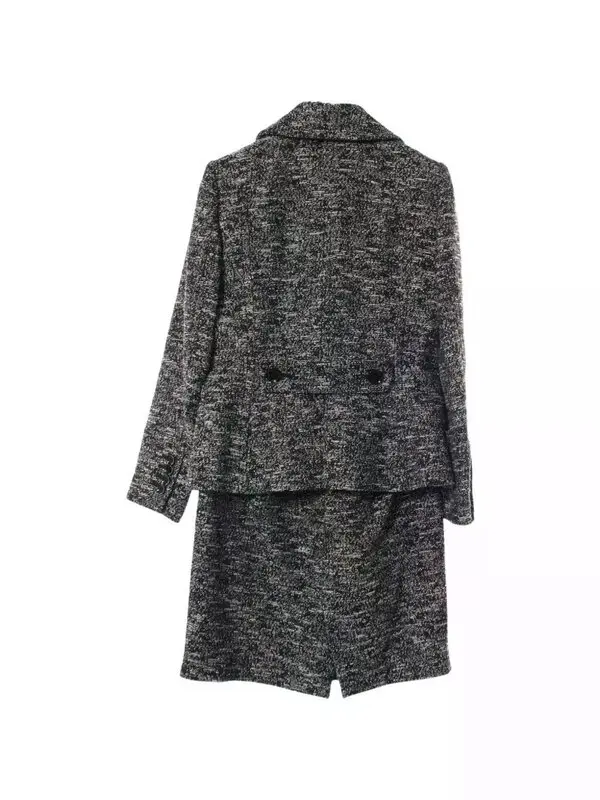 Burberry 2000s Double-breasted Skirt Suit