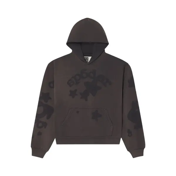 SP5DER Applique Beluga Hoodie 'granite