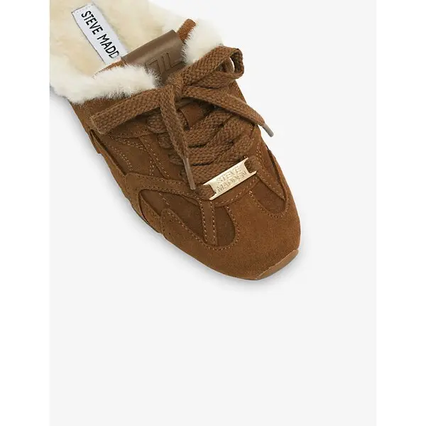 Steve Madden Asiel Lined Suede Backless Trainers