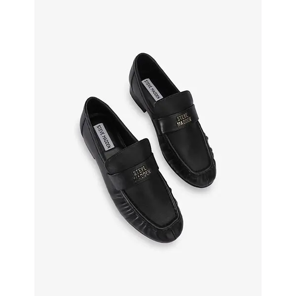 Steve Madden Crimsen Branded Leather Loafers