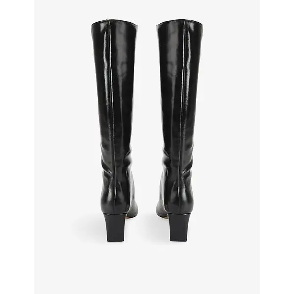 Steve Madden Jendi Heeled Leather Knee-high Boots