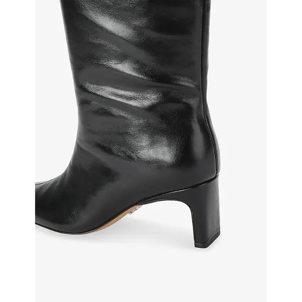 Steve Madden Jendi Heeled Leather Knee-high Boots