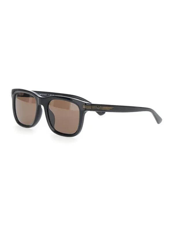 Emporio Armani S Square-lens Acetate Sunglasses With Side Logo