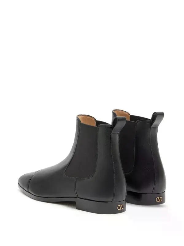 Valentino Garavani Mockers Ankle Boots In Kidskin