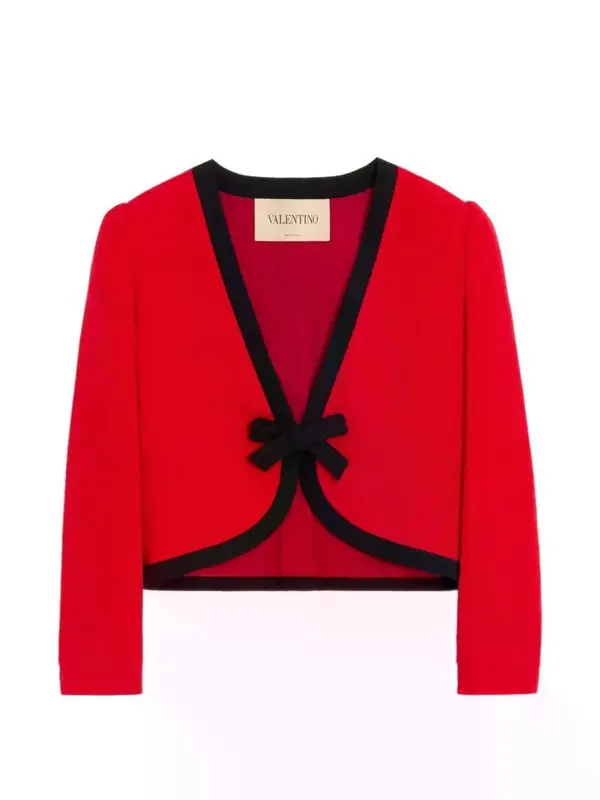 Valentino Garavani Wool Crepe Jacket - Red
