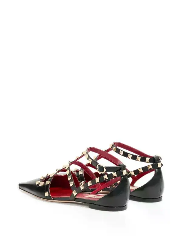 Valentino Garavani Rockstud Leather Ballet Flats