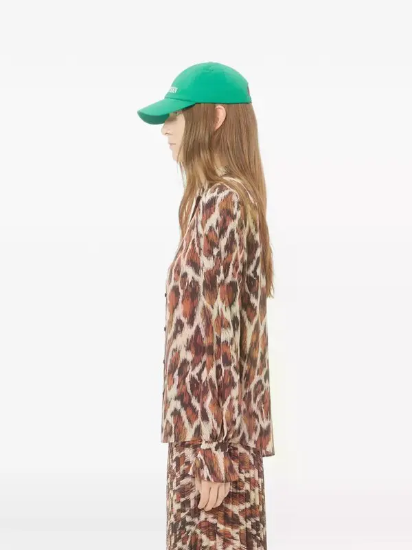 Valentino Garavani Silk Shirt With Animalier Print