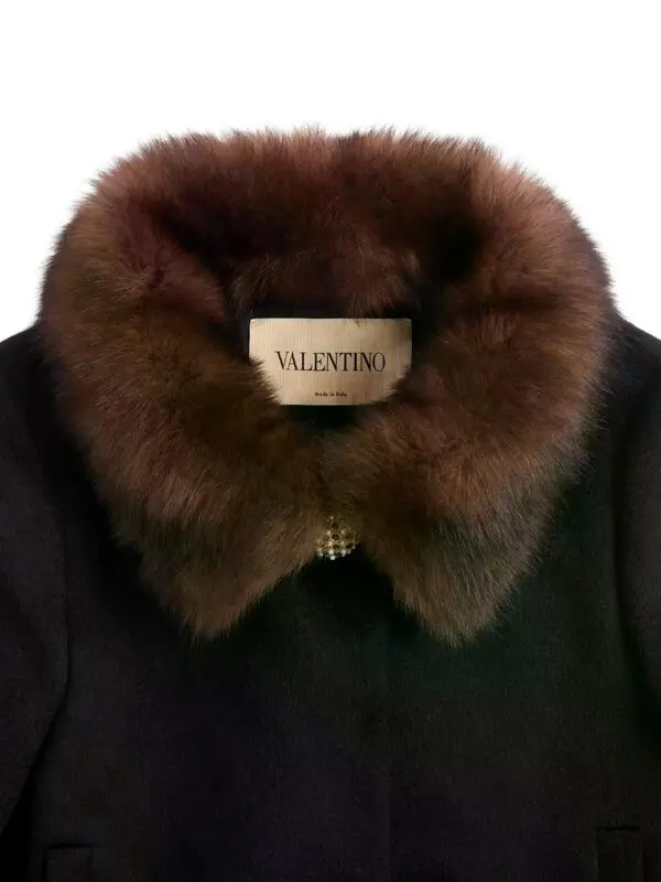 Valentino Garavani Shearling-collar Jacket