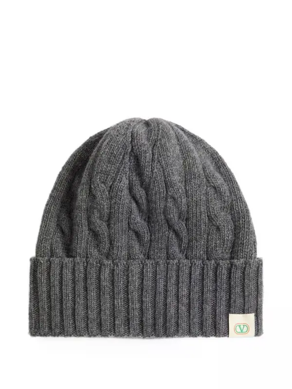 Valentino Garavani Wool Beanie - Grey