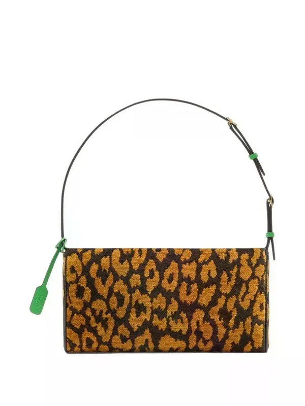 Valentino Garavani Devain Small Shoulder Bag In Animalier Jacquard Fabric