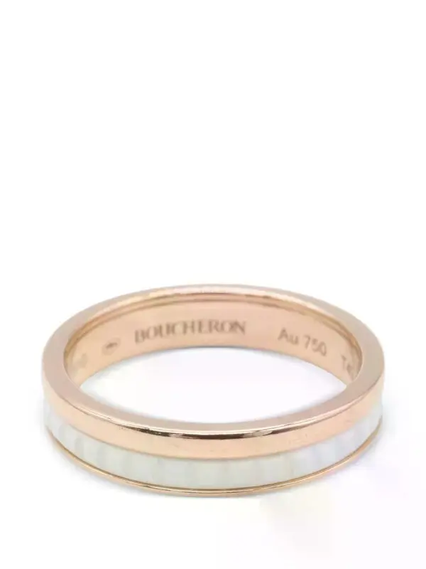 Boucheron 2010s Quatre Ceramic Ring - Pink