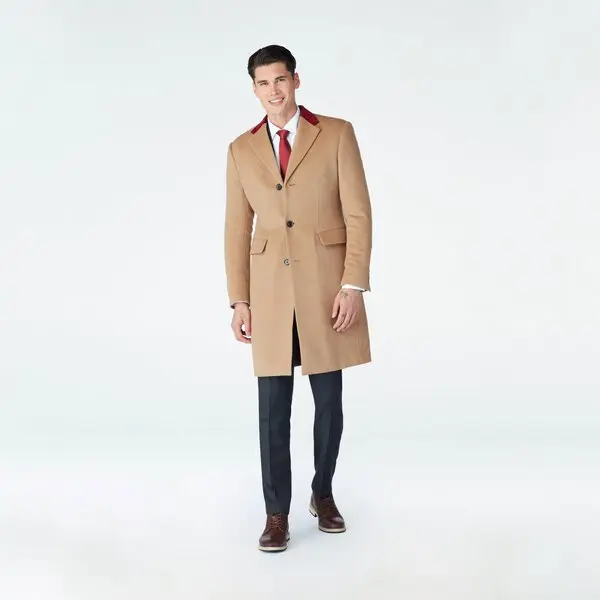 INDOCHINO Huntley Camel Chesterfield Overcoat