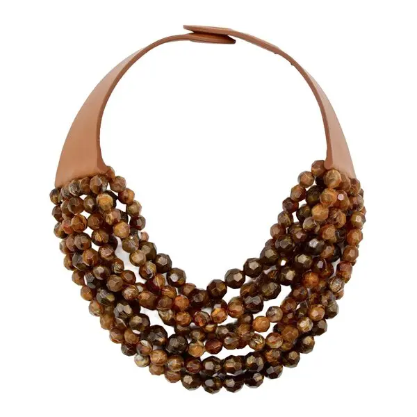 Fairchild Baldwin Neutrals Bella Grace Deep Havana Necklace