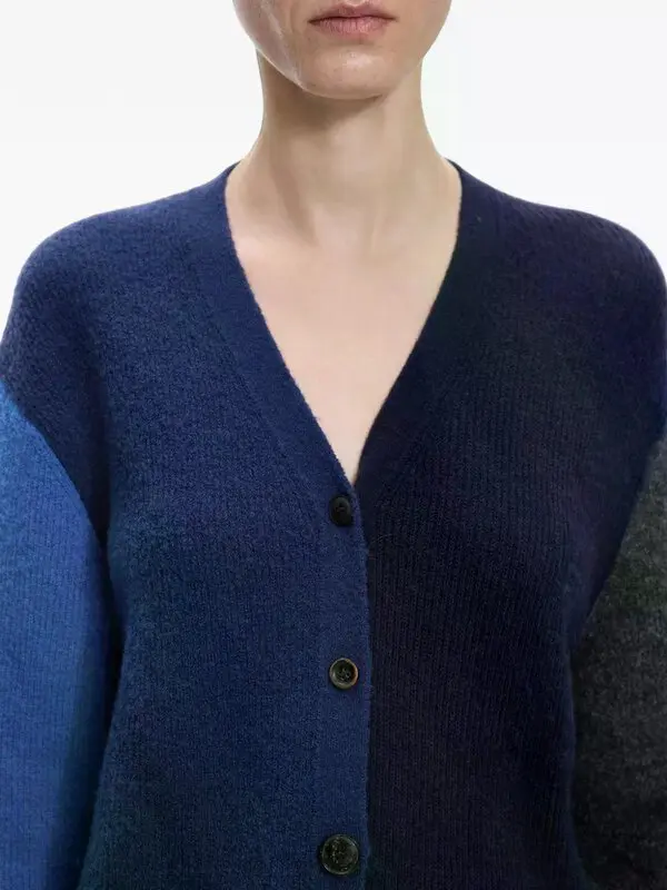 JNBY Patchwork V-neck Cardigan